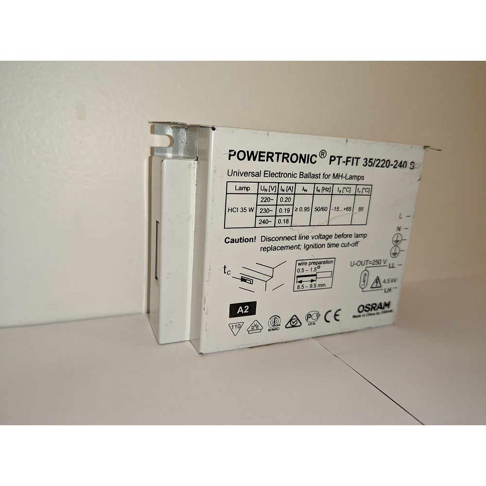 Reator para Lâmpada de Vapor Metálico Powertronic 150W 220V Osram ... Reator para Lâmpada de Vapor Metálico Powertronic 150W 220V Osram ...