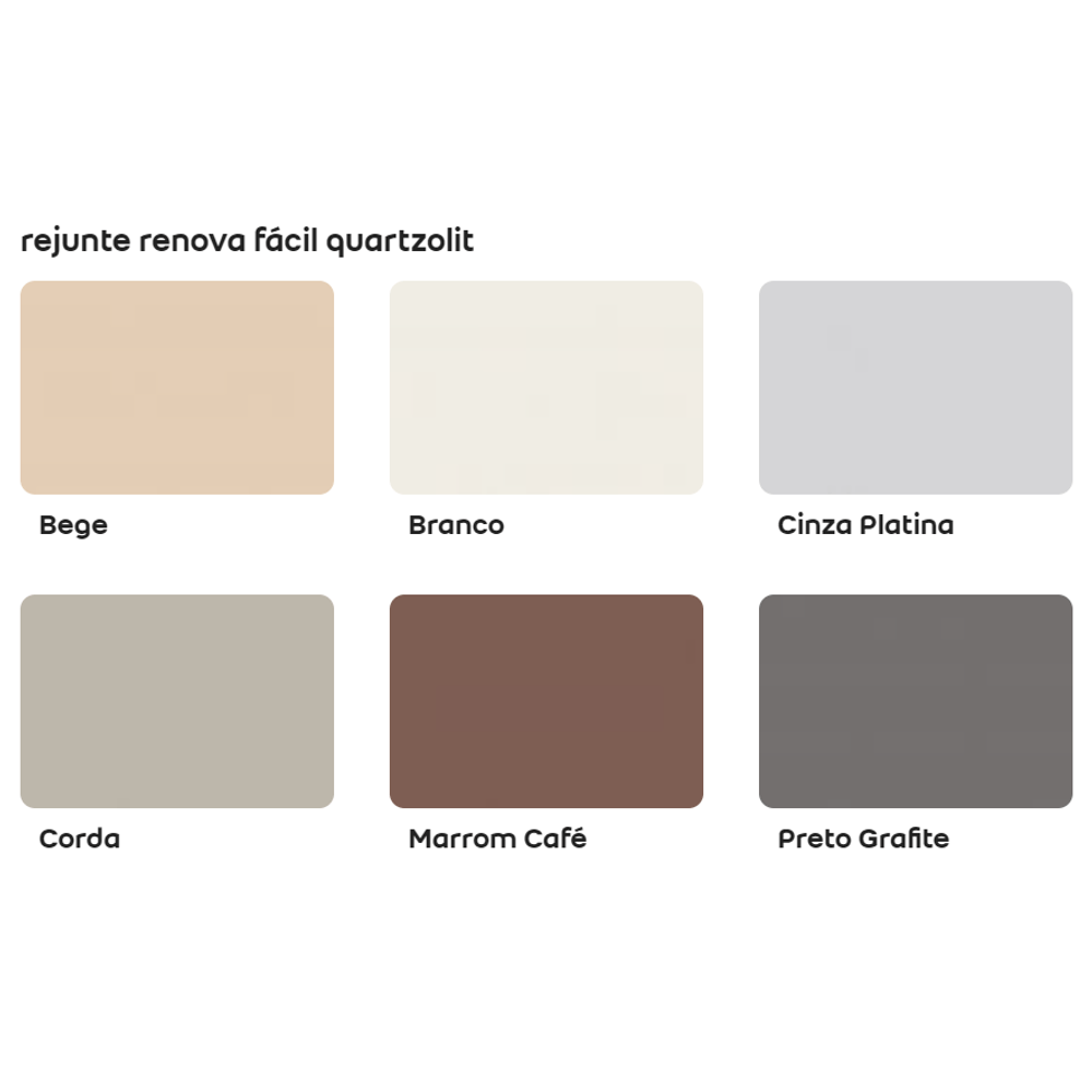 Rejunte Renova Facil Cinza-Platina Quartzolit - carrapeta