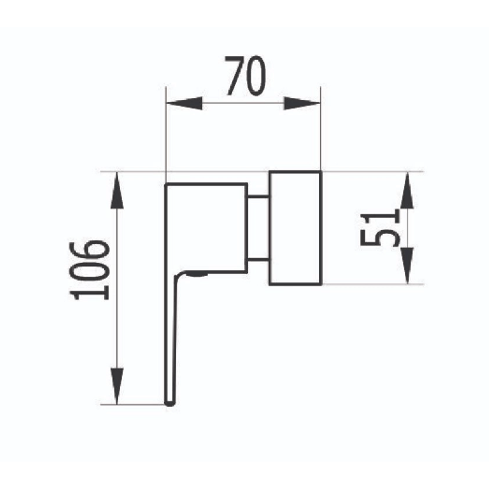 Acabamento para Registro 3/4" Bold 370 Cromado Fani - carrapeta