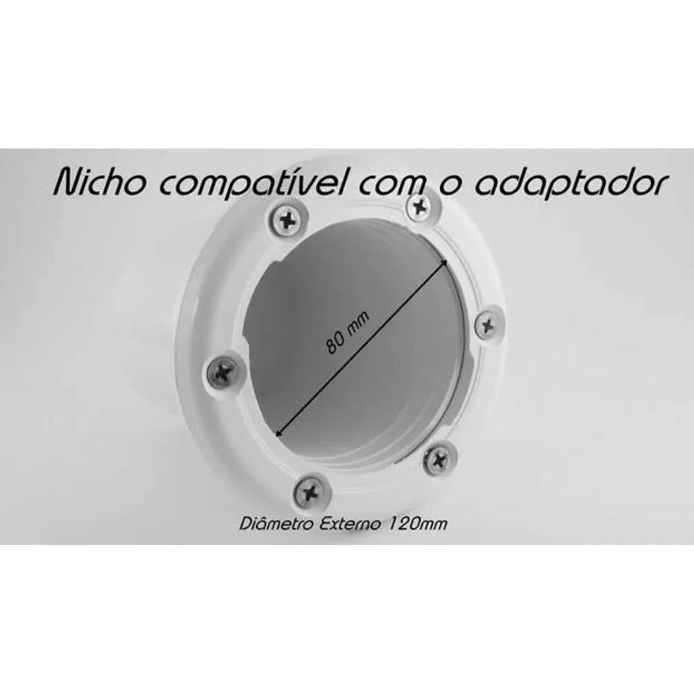 Dispositivo Aro Adaptador Nicho Frente Inox Tholz - carrapeta