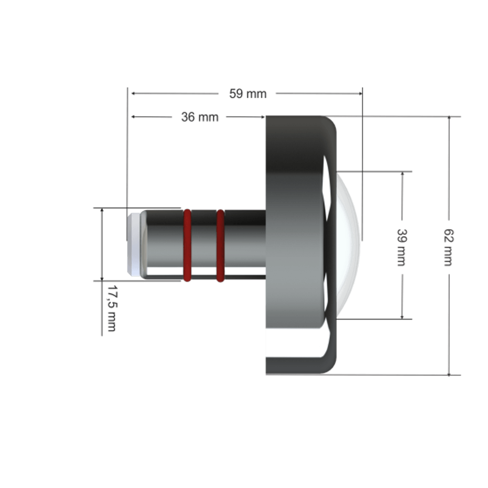 Refletor Power Led Inox Abs 6W Branco Tholz - carrapeta