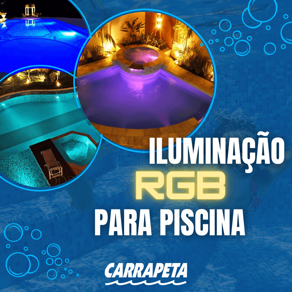 Refletor Premium Led Piscina RGB 24m² 9W Inox Tholz - carrapeta