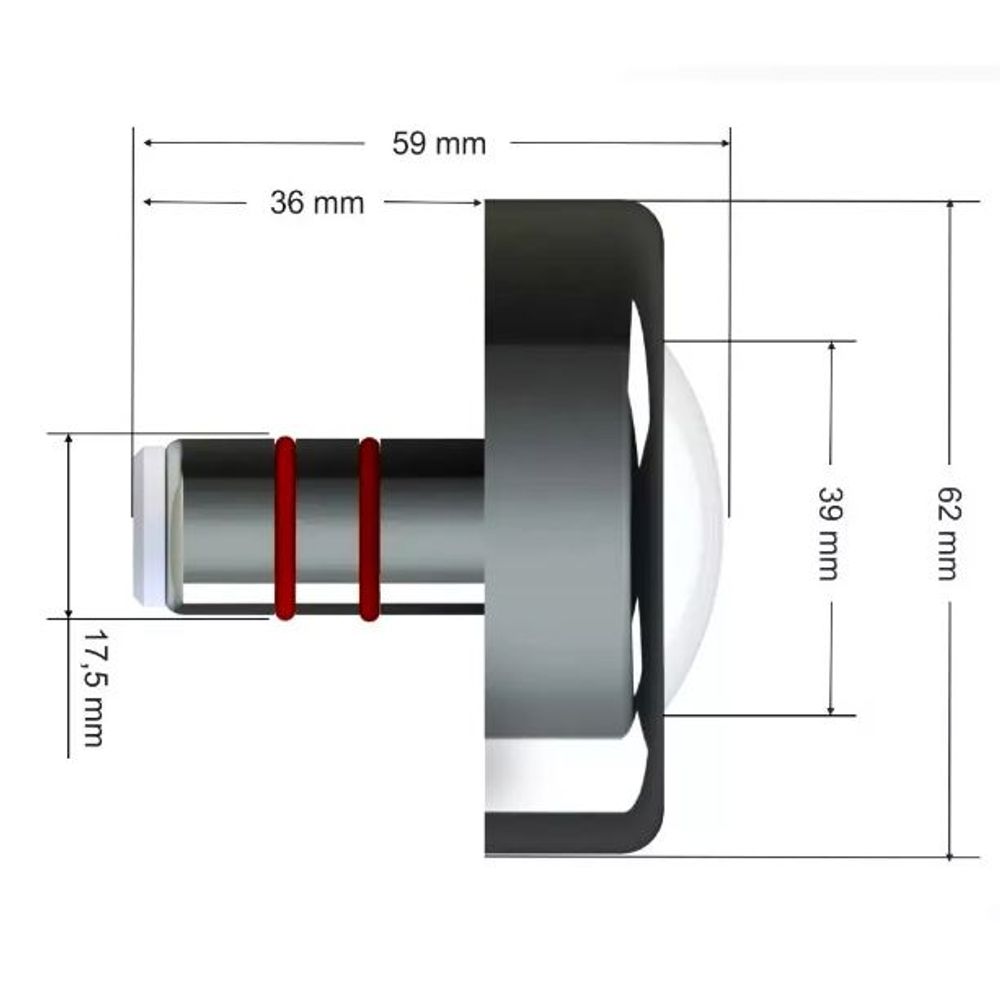 Refletor Premium Led Piscina RGB 48m² 18W Inox Tholz - carrapeta