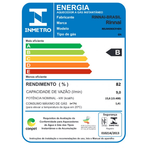 M09 GN Rinnai - carrapeta
