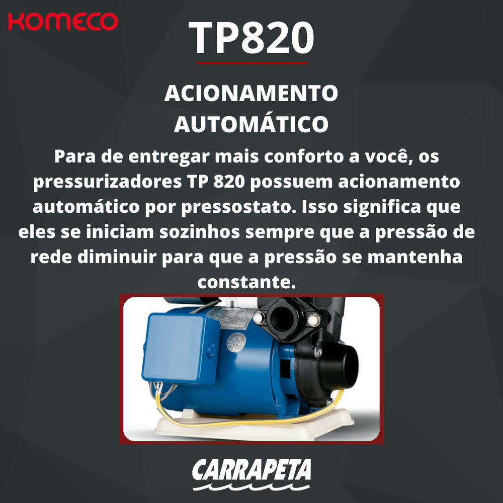 TP 820 Komeco - carrapeta